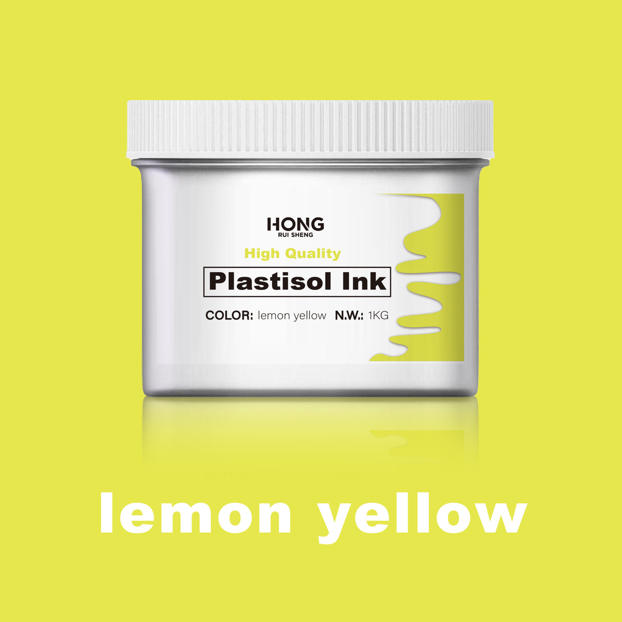 Screen Printing Lemon Yellow Plastisol Ink — CHJT-1106 - Screen ...
