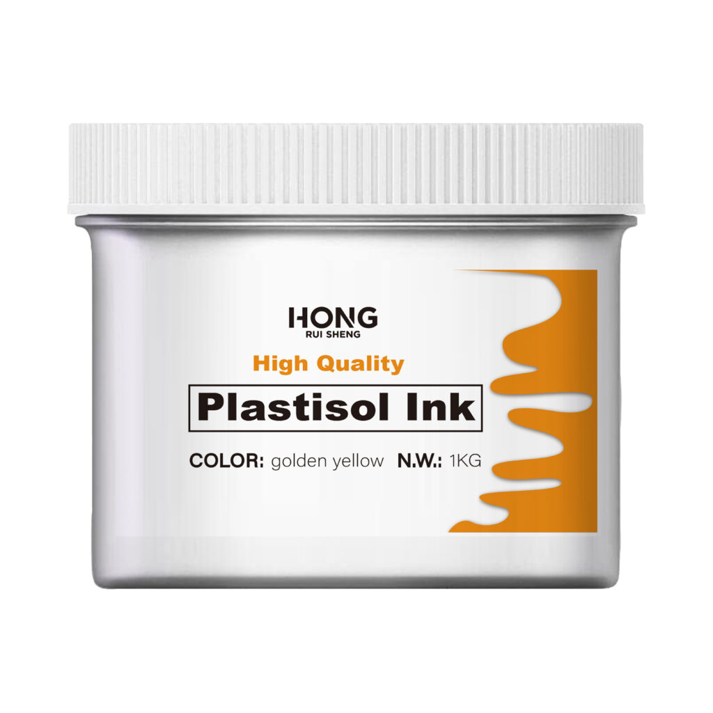 Screen Printing Golden Yellow Plastisol Ink — HF-1107 - Screen Printing ...
