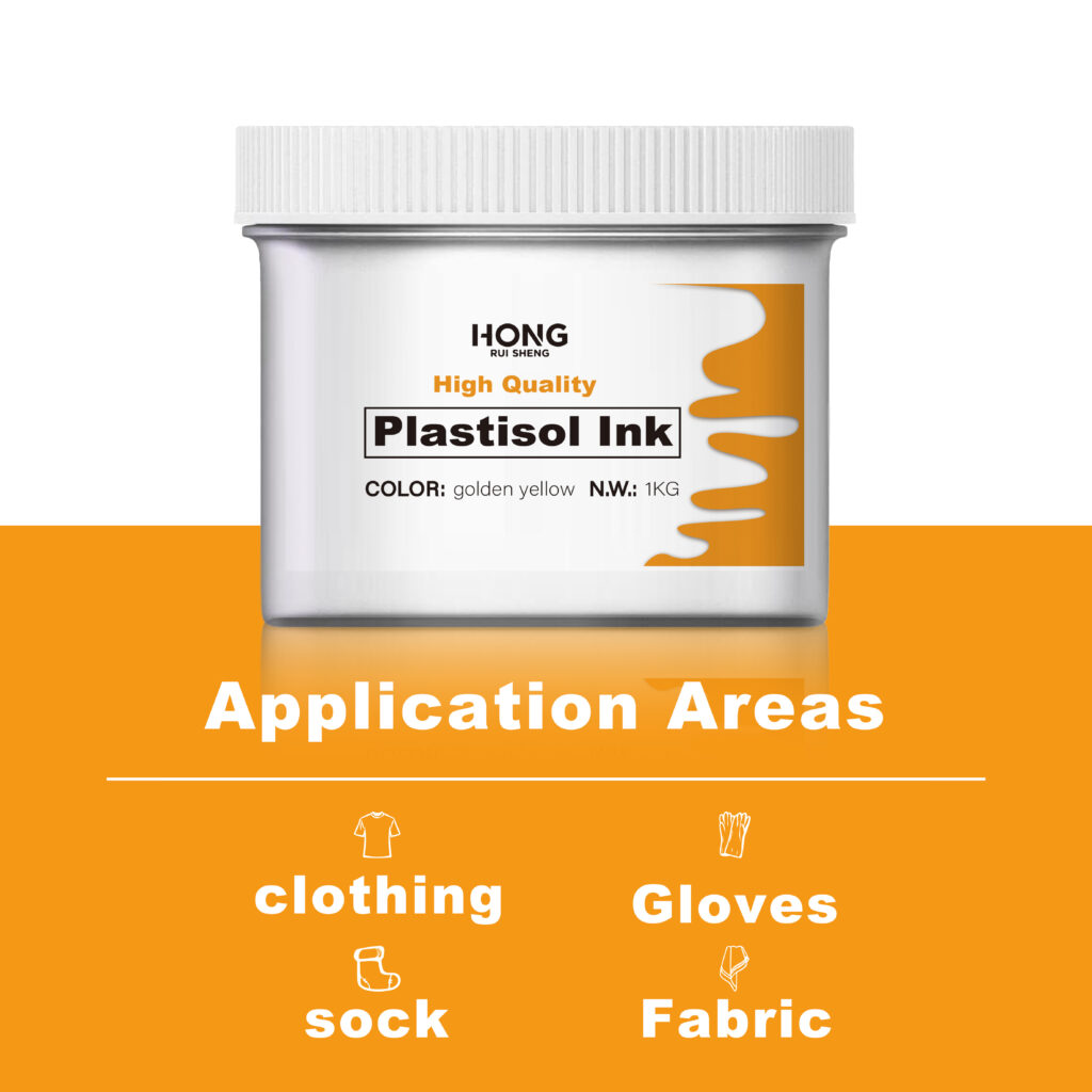 Screen Printing Golden Yellow Plastisol Ink — SDLA-1109 - Screen ...