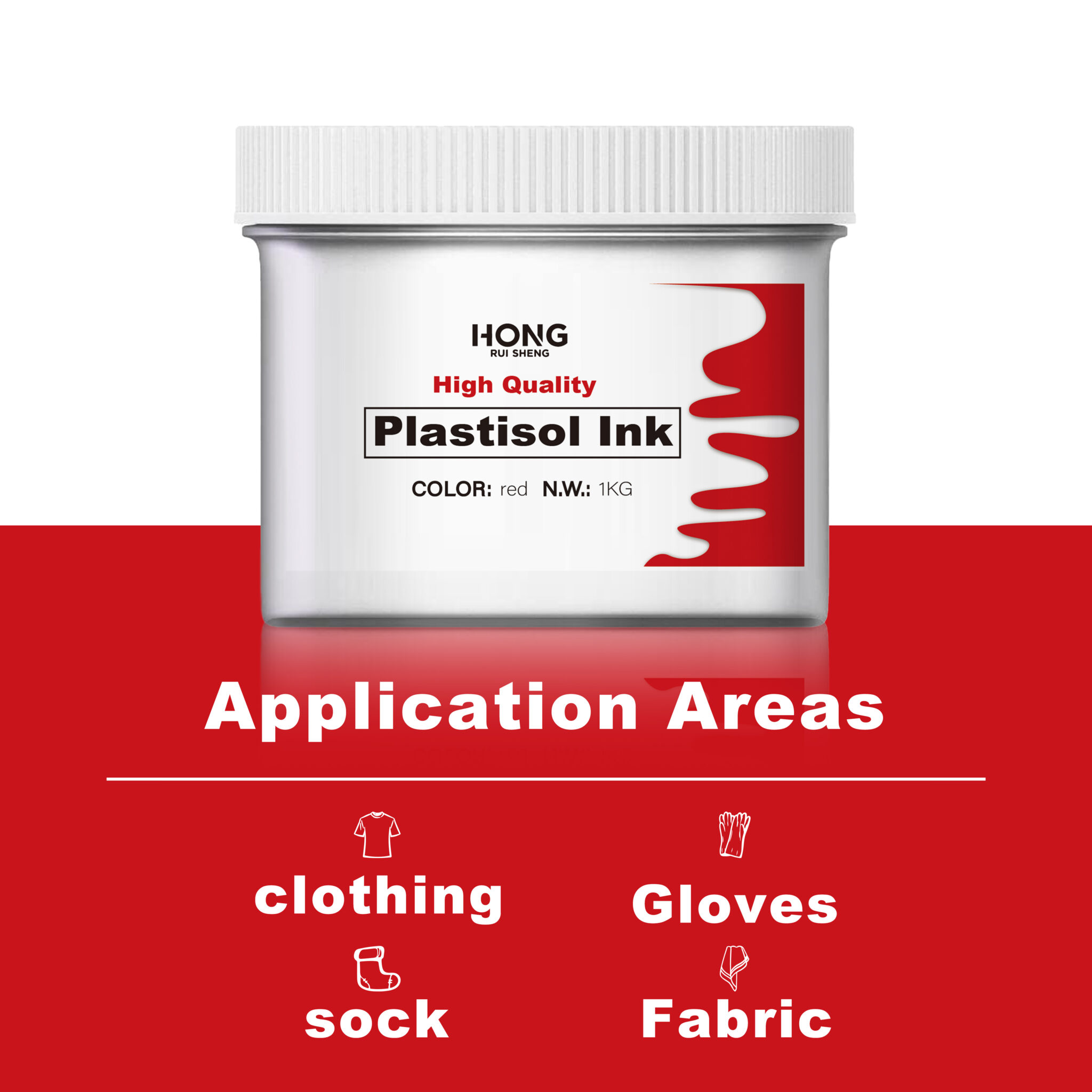 Screen Printing Red Plastisol Ink — SDLA-1203 - Screen Printing ...