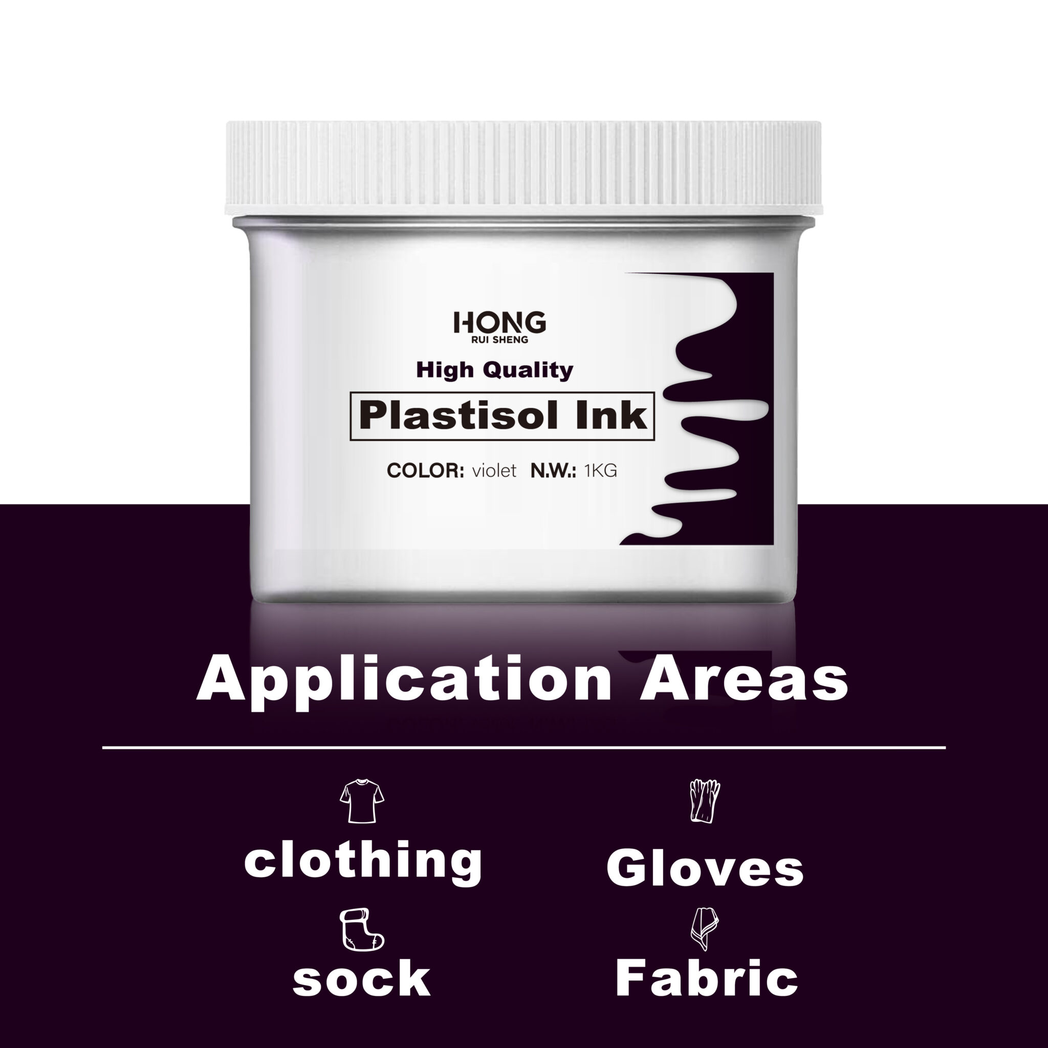 Screen Printing Violet Plastisol Ink — SDLA-1403 - Screen Printing Plastisol Ink Manufacturer