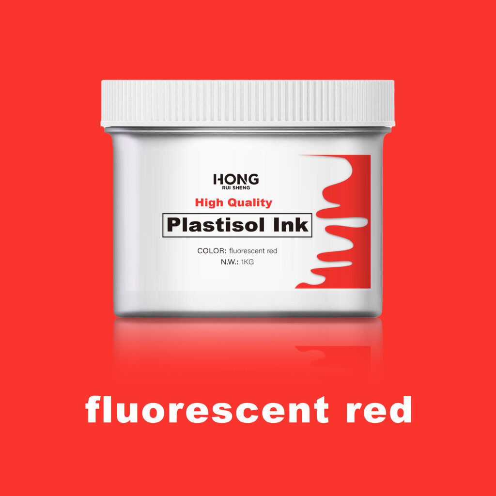 Screen Printing Fluorescent Red Plastisol Ink — CHJT-1802 - Screen ...