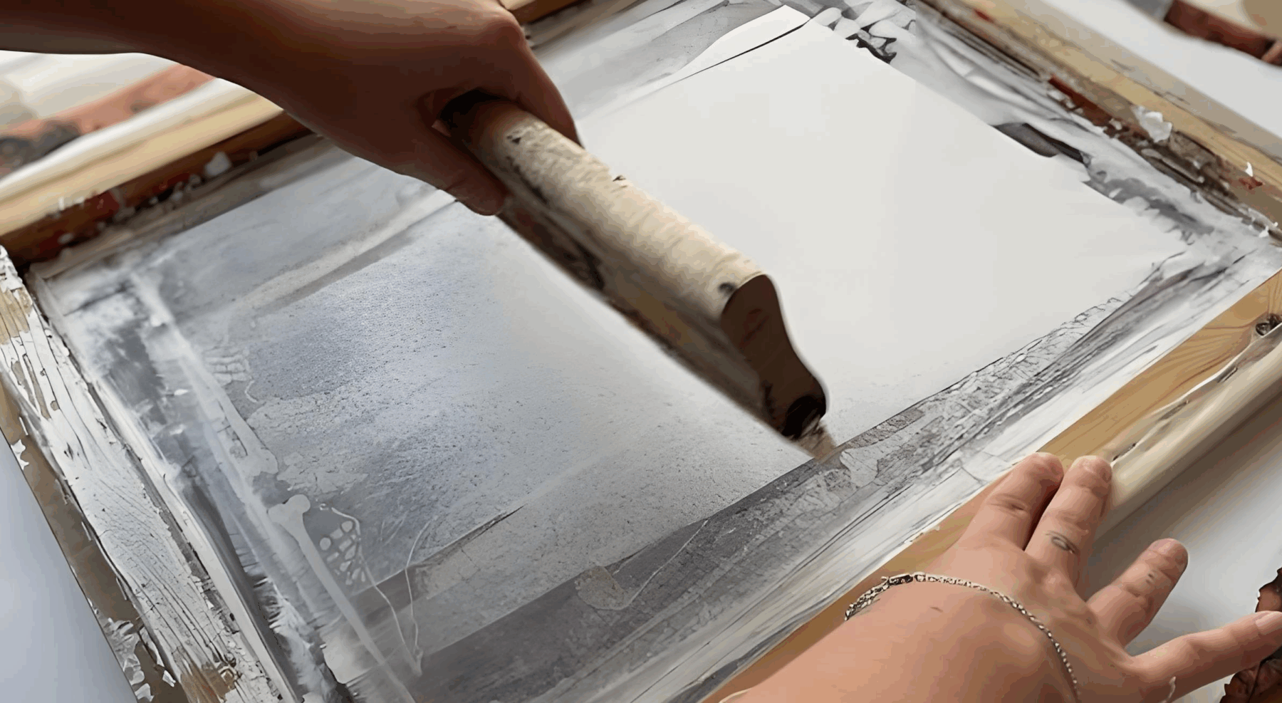 Can you cure screen printing with white plastisol ink with a heat gun?
